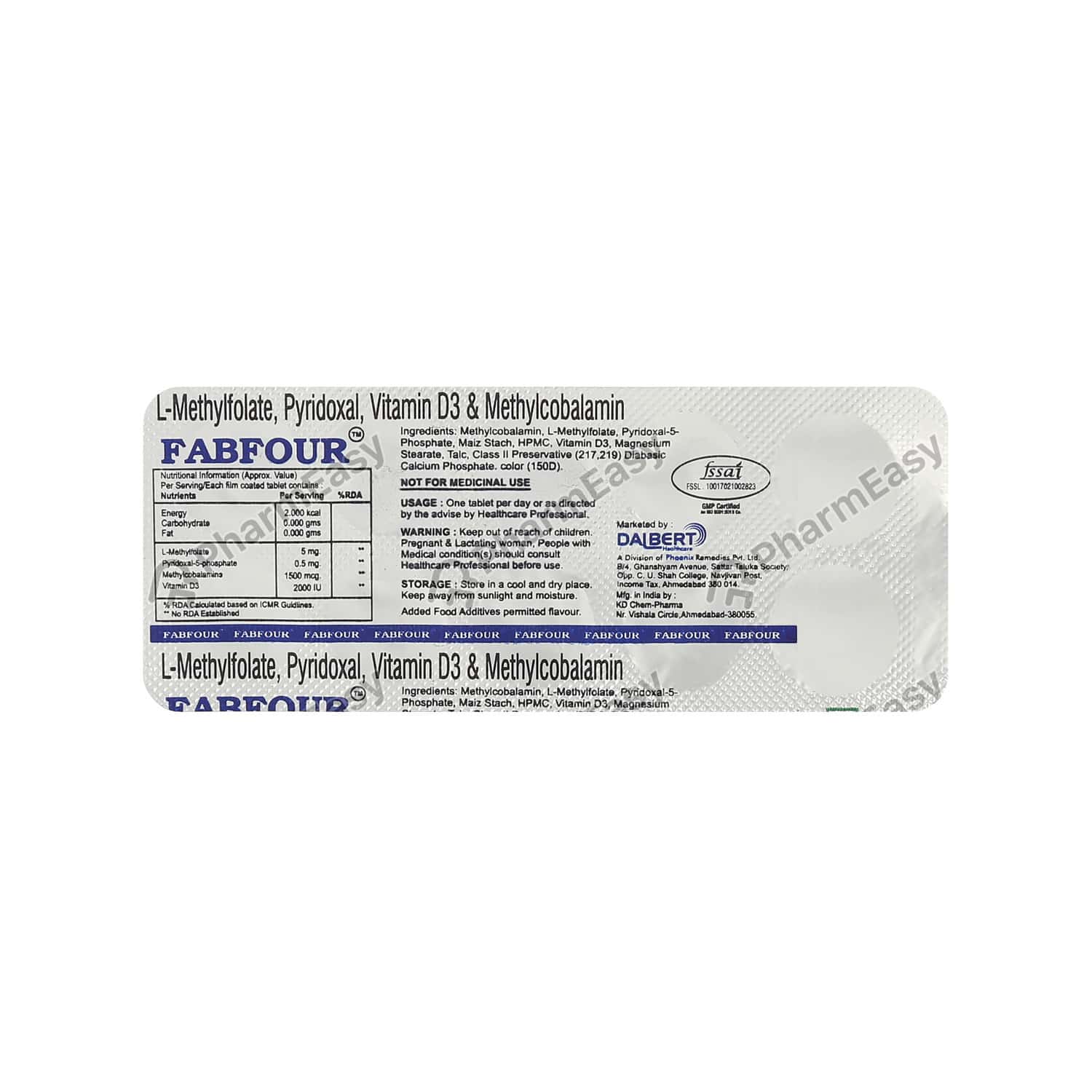 Buy Fabfour Tab 10'S Online at Flat 18% OFF* | PharmEasy