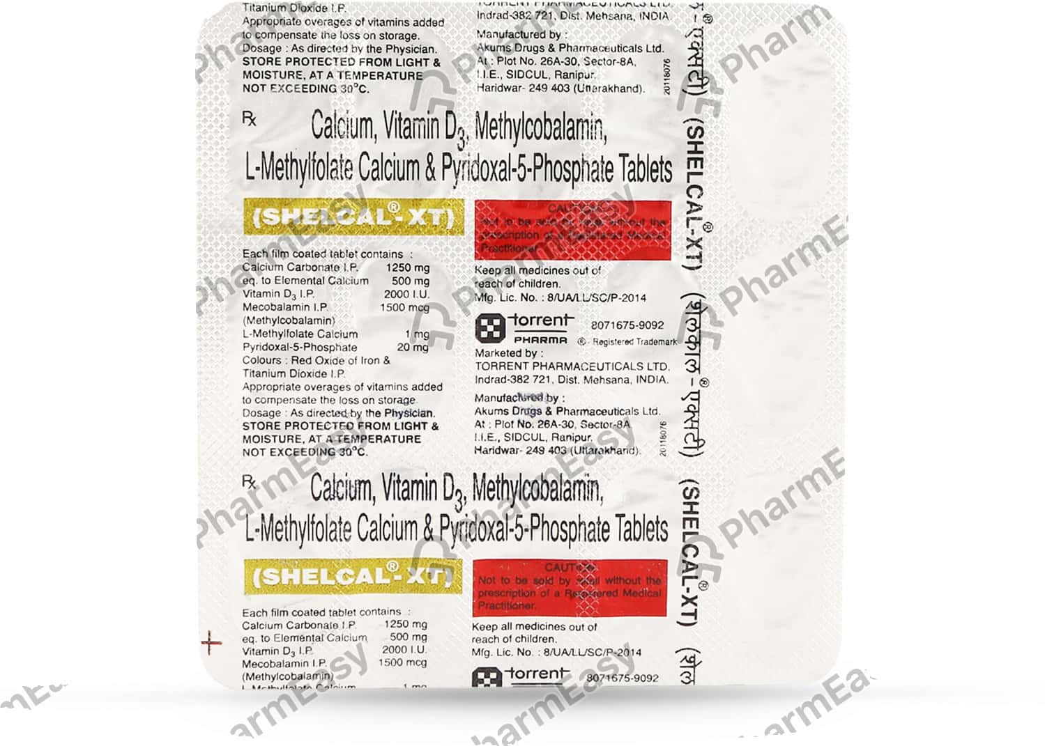 Shelcal Xt Strip Of 15 Tablets: Uses, Side Effects, Price & Dosage ...