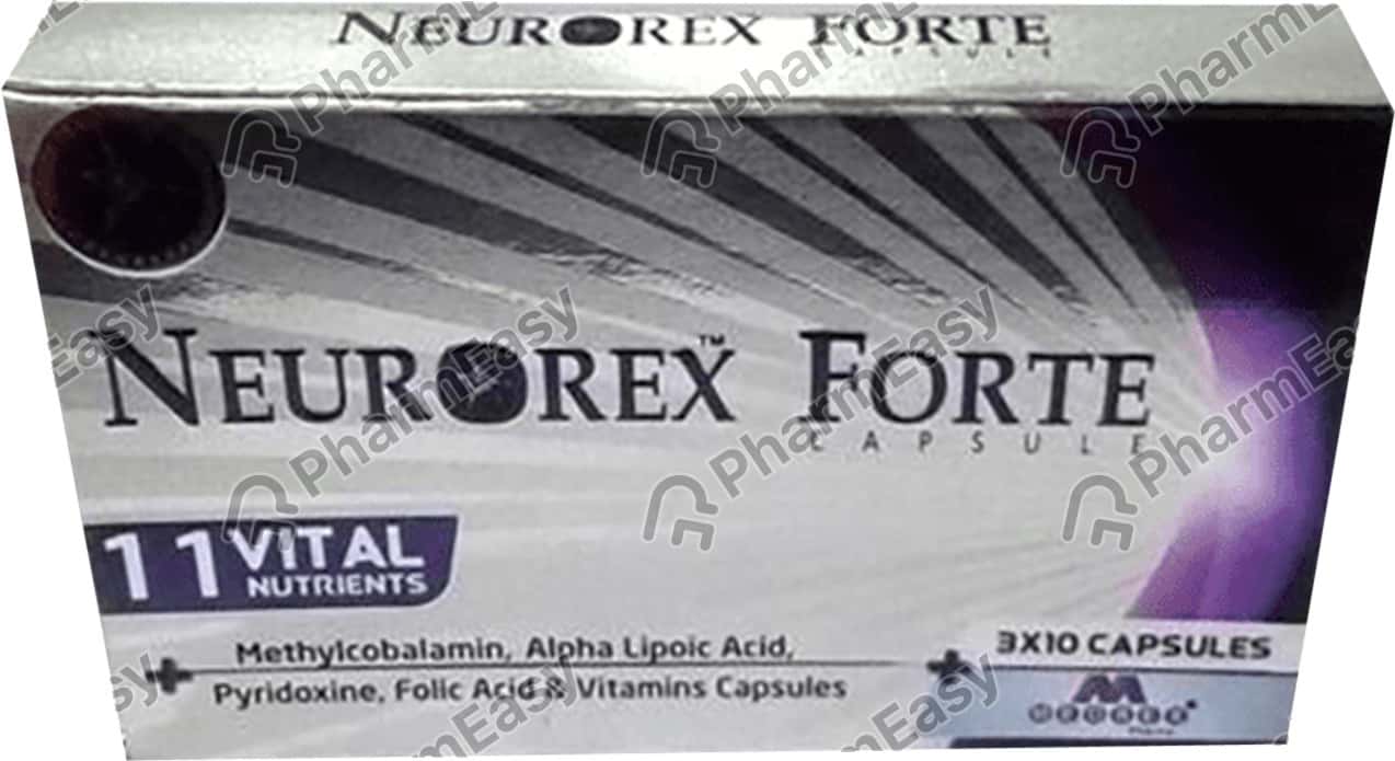 Buy Neurorex Forte Strip Of 10 Capsules Online & Save Up to 24% at ...