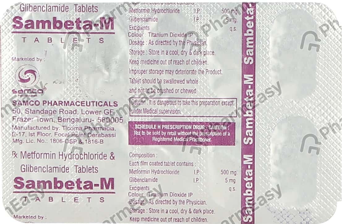Sambeta M Strip Of 10 Tablets: Uses, Side Effects, Price & Dosage ...
