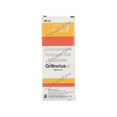 Grilinctus L 20 MG Suspension (100) - Uses, Side Effects, Dosage ...