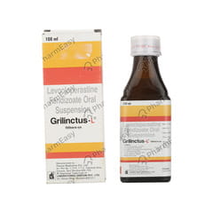 Grilinctus L 20 MG Suspension (100) - Uses, Side Effects, Dosage ...