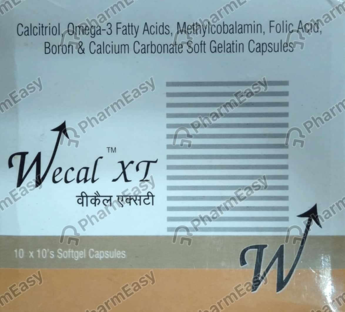 Buy Wecal Xt Strip Of 10 Capsules Online at Flat 15% OFF | PharmEasy