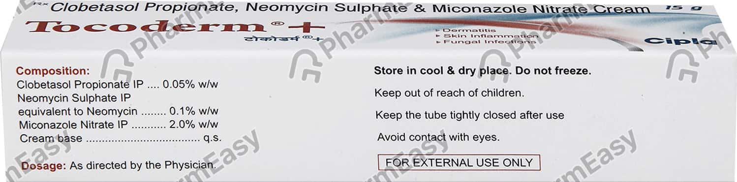 Tocoderm Plus Cream 15gm: Uses, Side Effects, Price & Dosage | PharmEasy