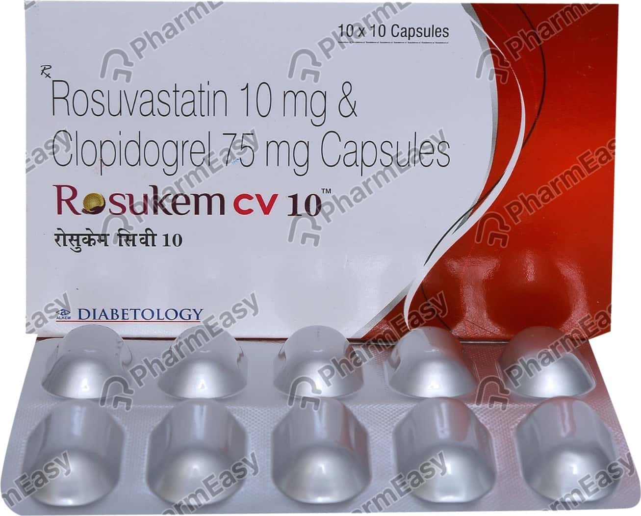 Rosukem Cv 10 Strip Of 10 Capsules: Uses, Side Effects, Price & Dosage ...