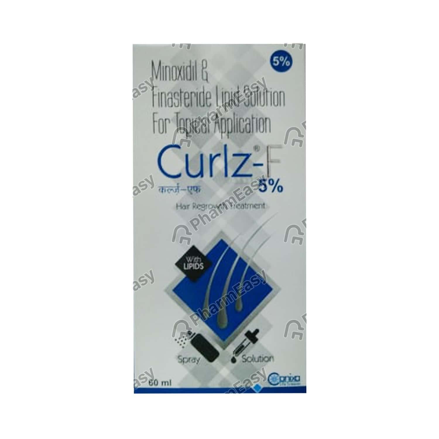 Buy Curlz F 5% Solution 60ml Online at Flat 18% OFF* | PharmEasy