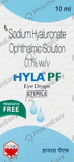 Buy Hyla Pf 0.1 %W/V Eye Drop (10) Online at Flat 18% OFF | PharmEasy