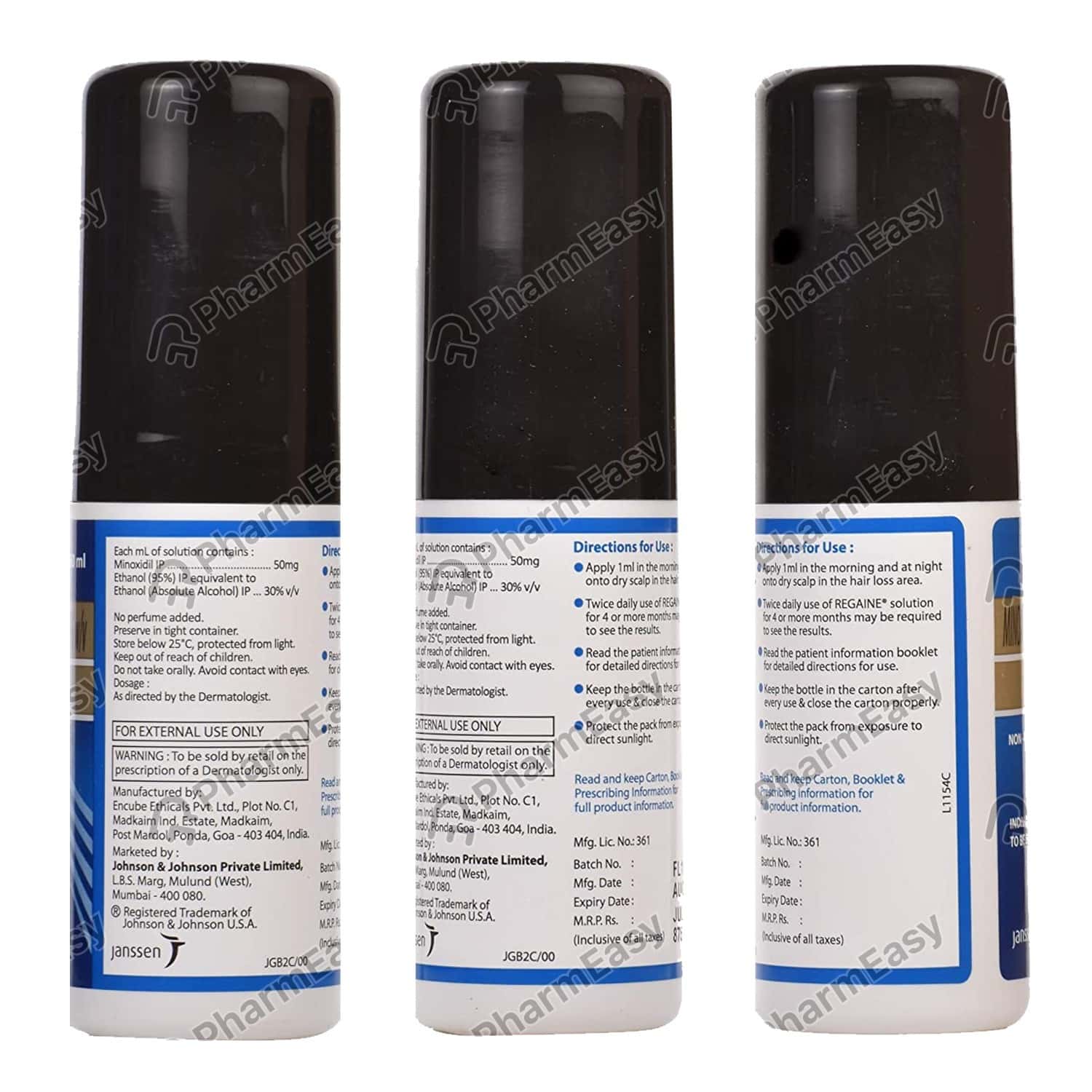 Regaine 5 %W/V Skin Solution (180): Uses, Side Effects, Price, Dosage ...