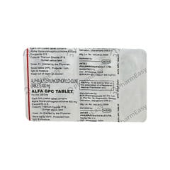 Buy Alfa Gpc 400 MG Tablet (10) Online at Flat 18% OFF* | PharmEasy