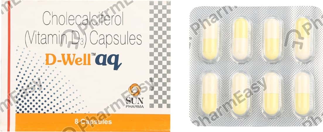 D Well Aq 60000 IU Capsule (8): Uses, Side Effects, Price & Dosage ...