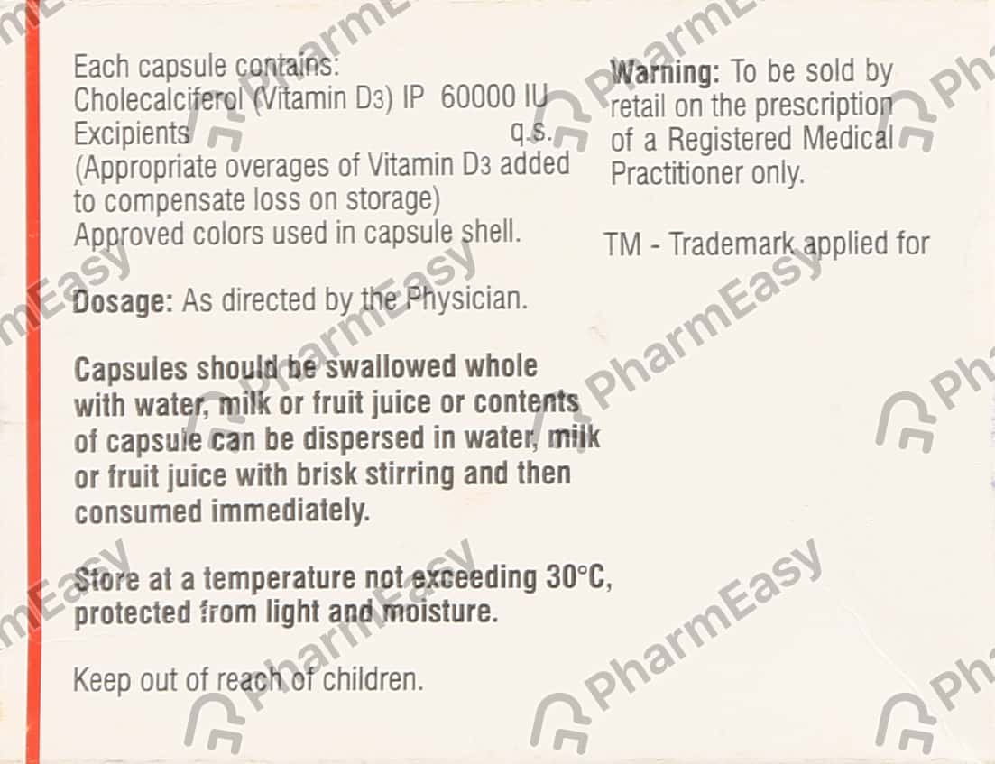 D Well Aq 60000 IU Capsule (8): Uses, Side Effects, Price & Dosage ...