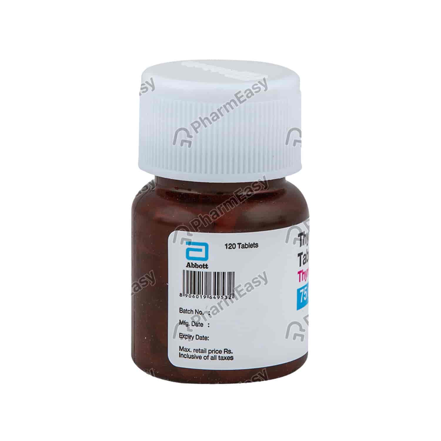 Buy Thyronorm 75mcg Tablet 120'S Online at flat 15% off | PharmEasy