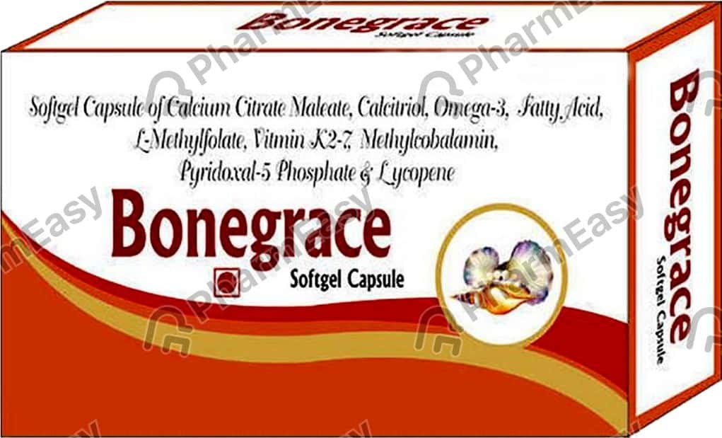 Buy Bonegrace Strip Of 10 Capsules Online at Flat 15% OFF | PharmEasy