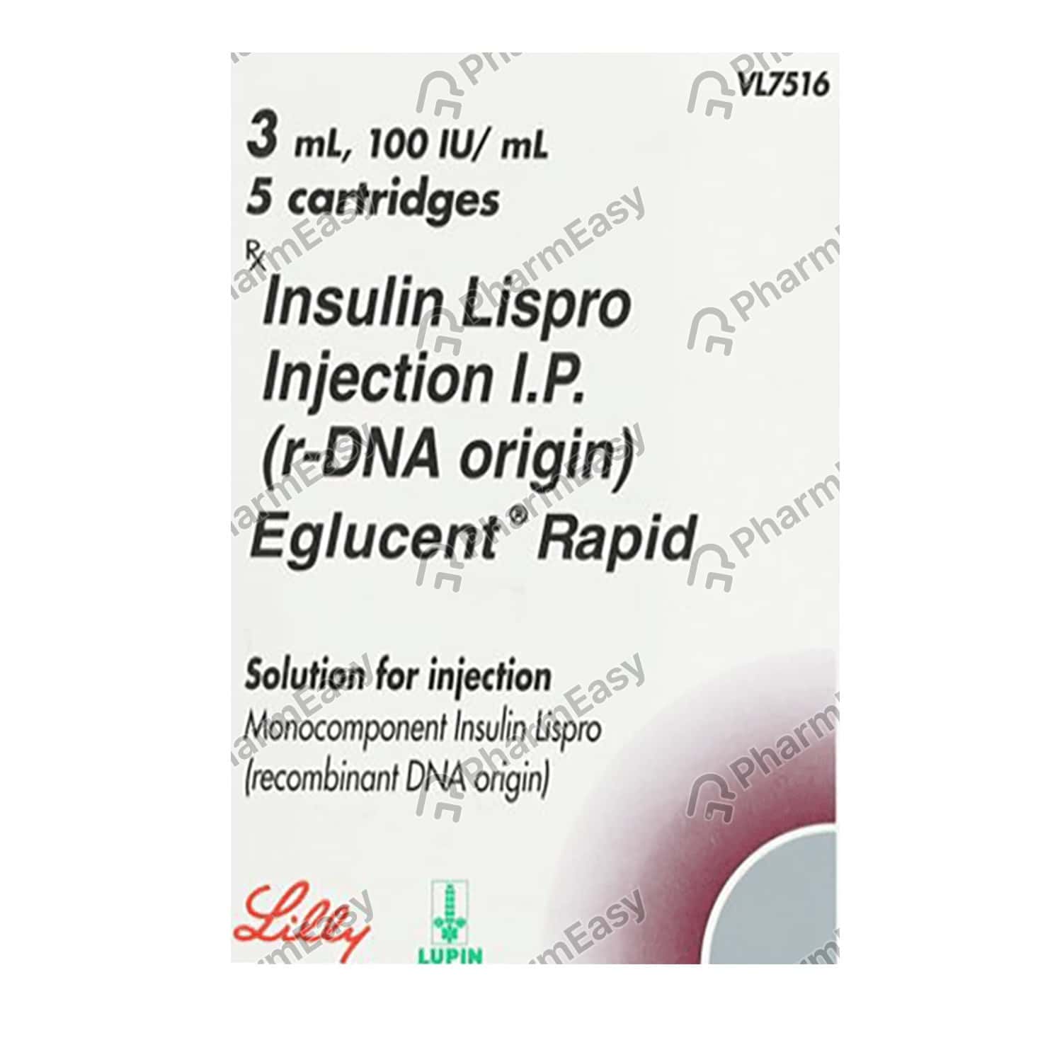 Eglucent 100 IU Injection (3): Uses, Side Effects, Price & Dosage ...