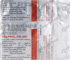 Valprol Cr 300mg Strip Of 15 Tablets: Uses, Side Effects, Price ...