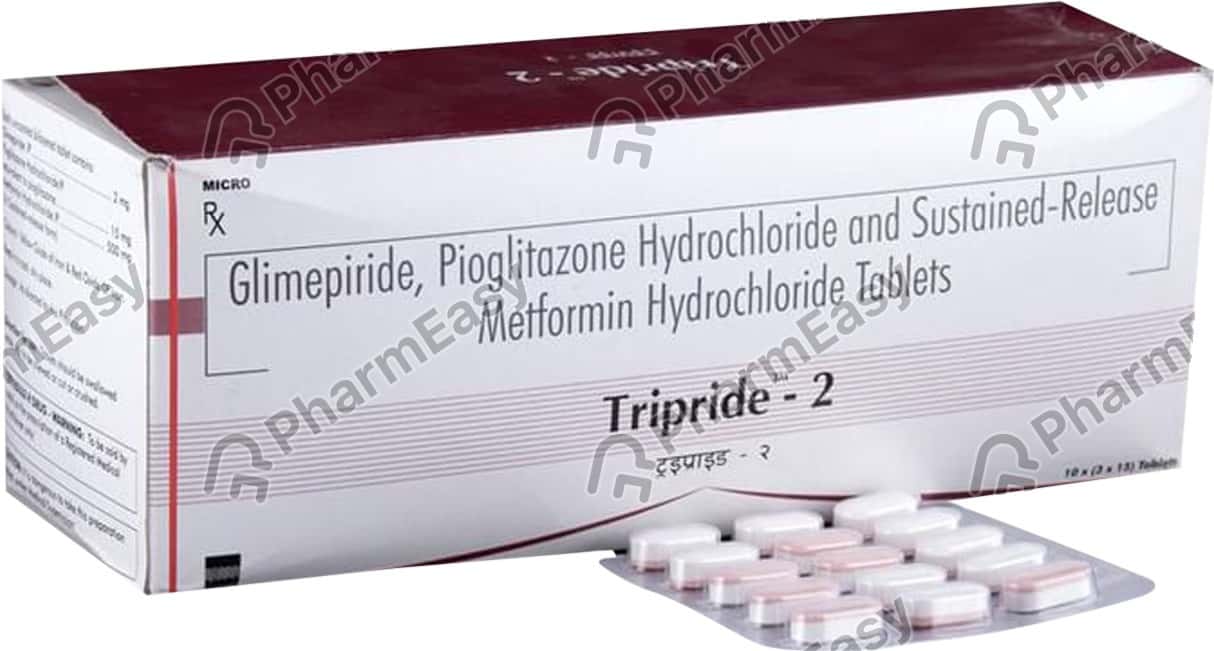 Tripride Lv 2 Strip Of 15 Tablets: Uses, Side Effects, Price, Dosage ...