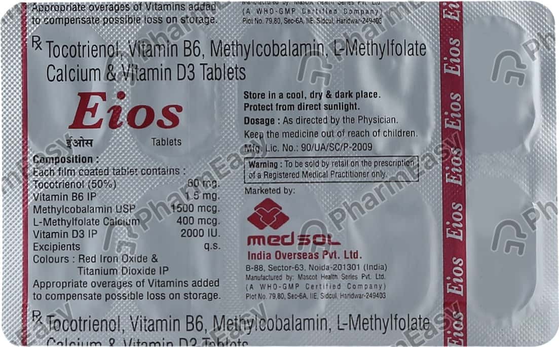 Buy Eios Strip Of 10 Tablets Online at Flat 15% OFF | PharmEasy