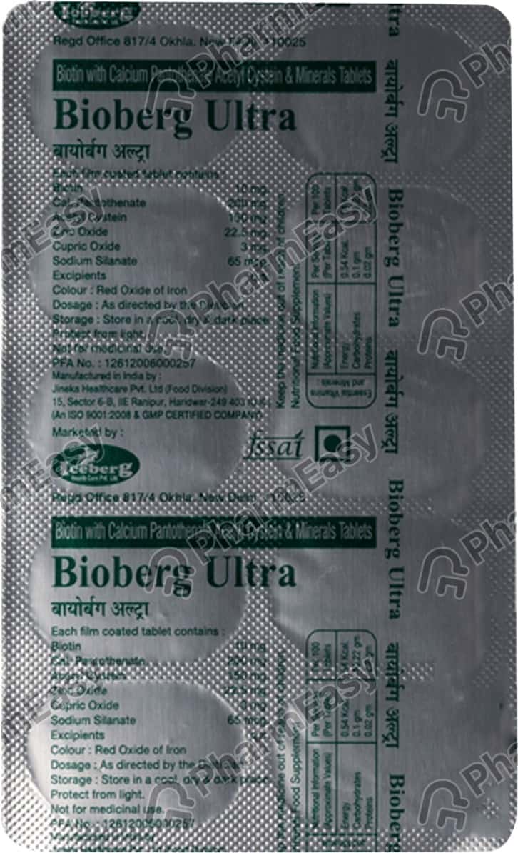 Buy Bioberg Ultra Tablet (10) Online at Flat 15% OFF | PharmEasy