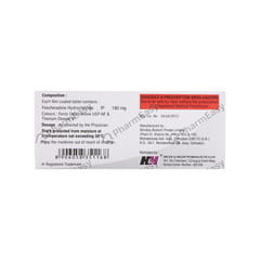 Hhfexo 180 MG Tablet (10) - Uses, Side Effects, Dosage, Composition ...