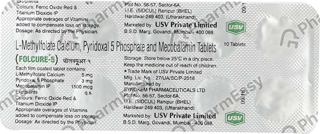 Buy Folcure 5mg Strip Of 10 Tablets Online at Flat 15% OFF | PharmEasy
