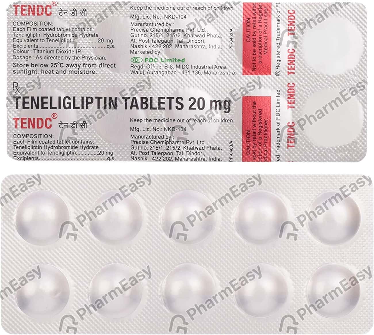 Tenroz 20 MG Tablet (10): Uses, Side Effects, Price & Dosage | PharmEasy