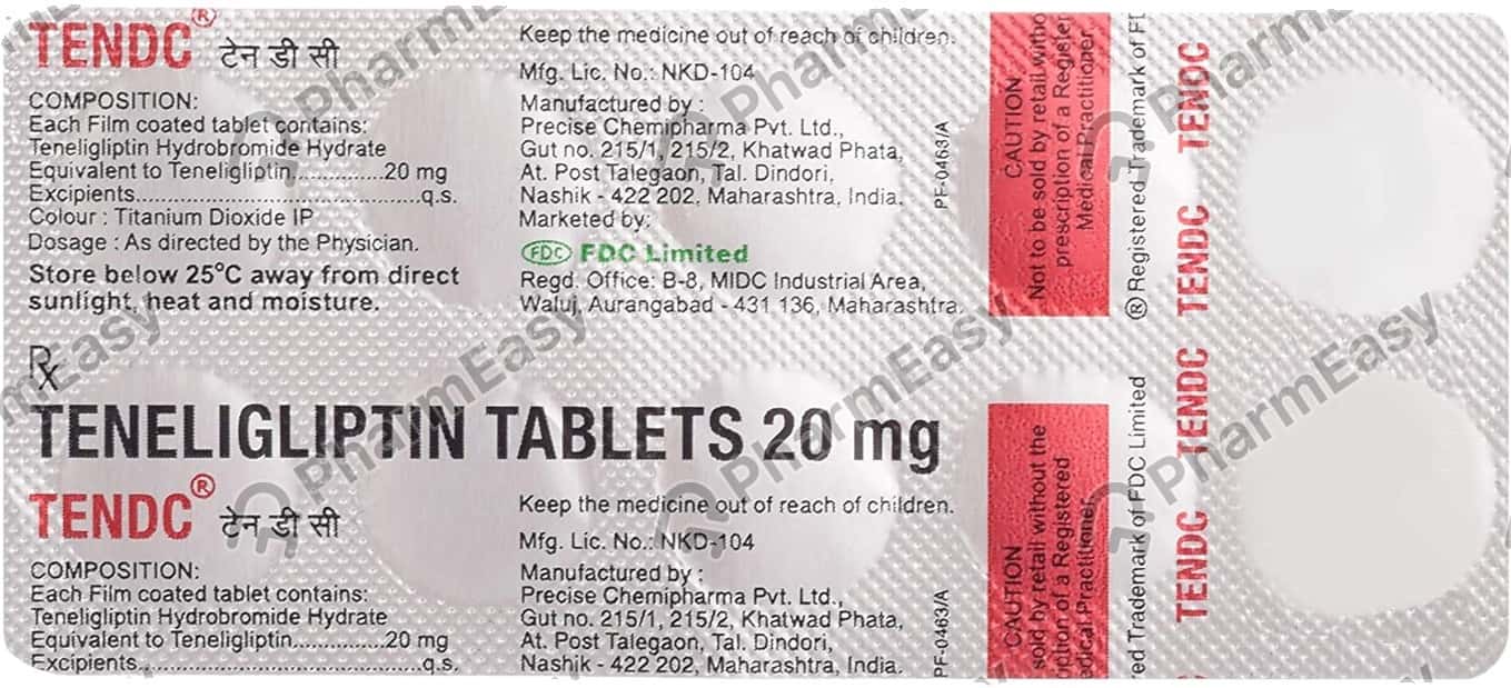 Tenroz 20 MG Tablet (10): Uses, Side Effects, Price & Dosage | PharmEasy