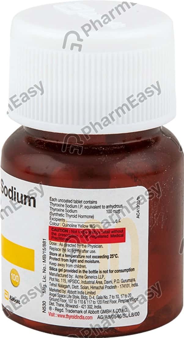 Thyronorm 100 MCG Tablet (120): Uses, Side Effects, Price, Dosage ...