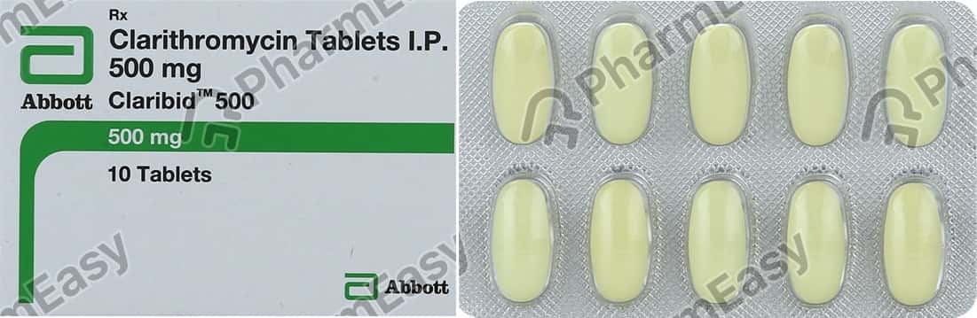 Claribid 500 MG Tablet (10): Uses, Side Effects, Price & Dosage | PharmEasy