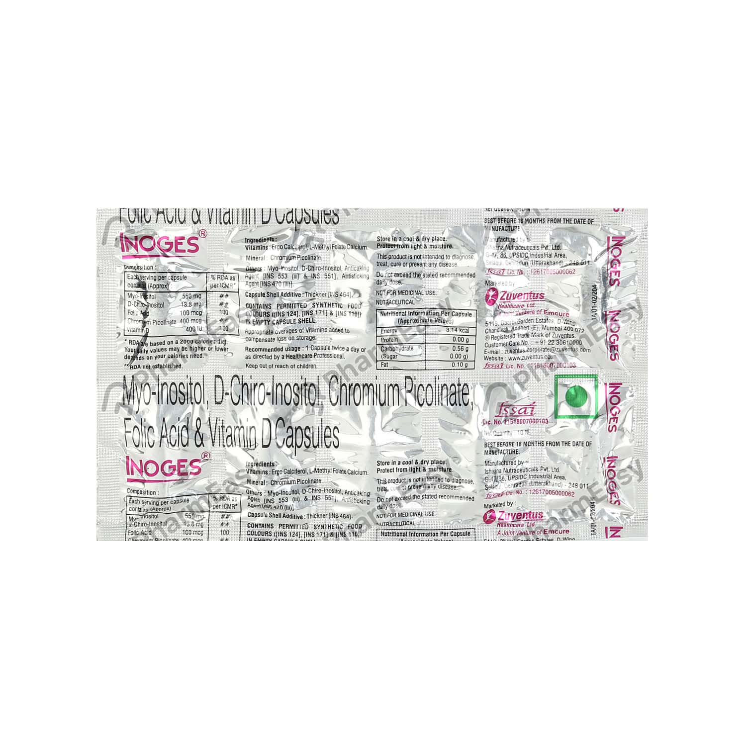 Buy Inoges Cap 10'S Online at Flat 18% OFF* | PharmEasy