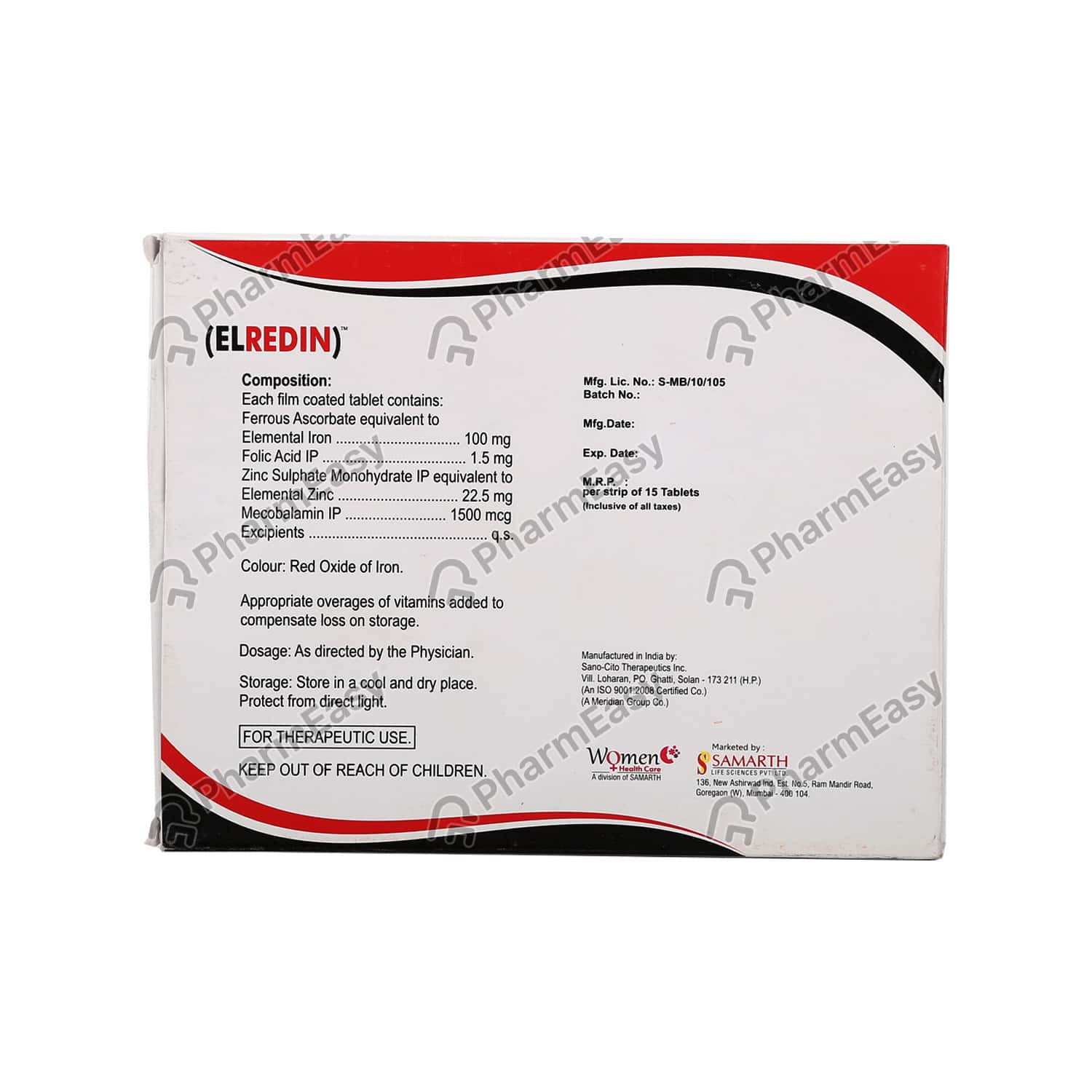 Buy Elredin Tablet (15) Online at Flat 18% OFF* | PharmEasy
