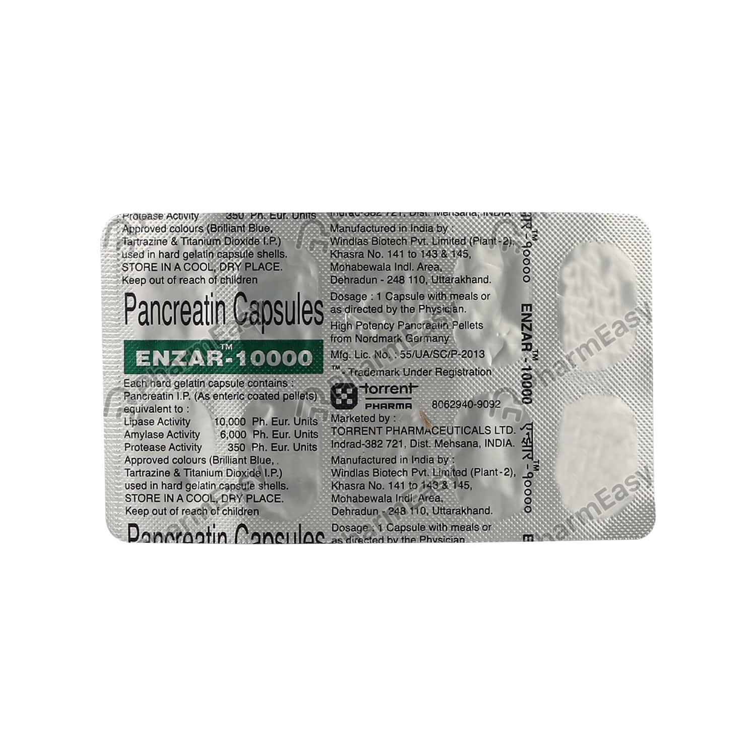 Buy Enzar 10000 USP Capsule (10) Online at Flat 18% OFF* | PharmEasy