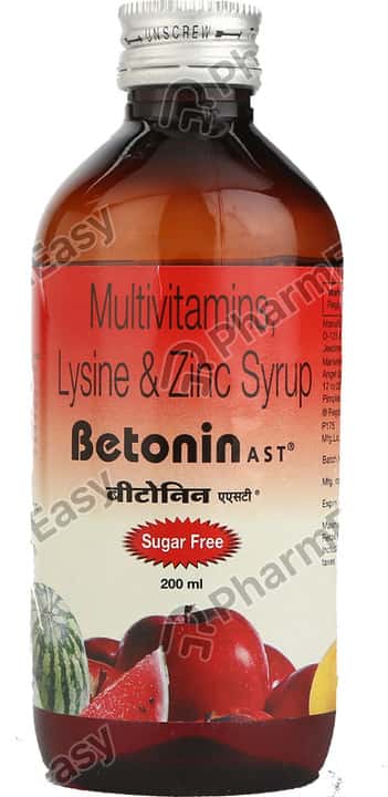 Buy BETONIN AST SUGAR FREE BOTTLE OF 200ML SYRUP Online & Get Upto 60% ...