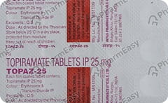 Topaz-25 Tablet: Uses, Side-effects, Price, Dosage & More Info - PharmEasy