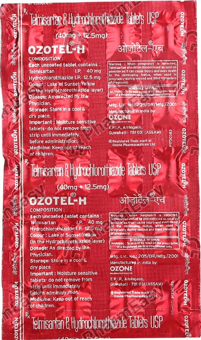 Ozotel H Strip Of 20 Tablets: Uses, Side Effects, Price & Dosage ...