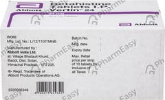 Vertin 24 MG Tablet (15): Uses, Side Effects, Price & Dosage | PharmEasy