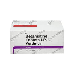 Vertin 24 MG Tablet (15) - Uses, Side Effects, Dosage, Composition ...