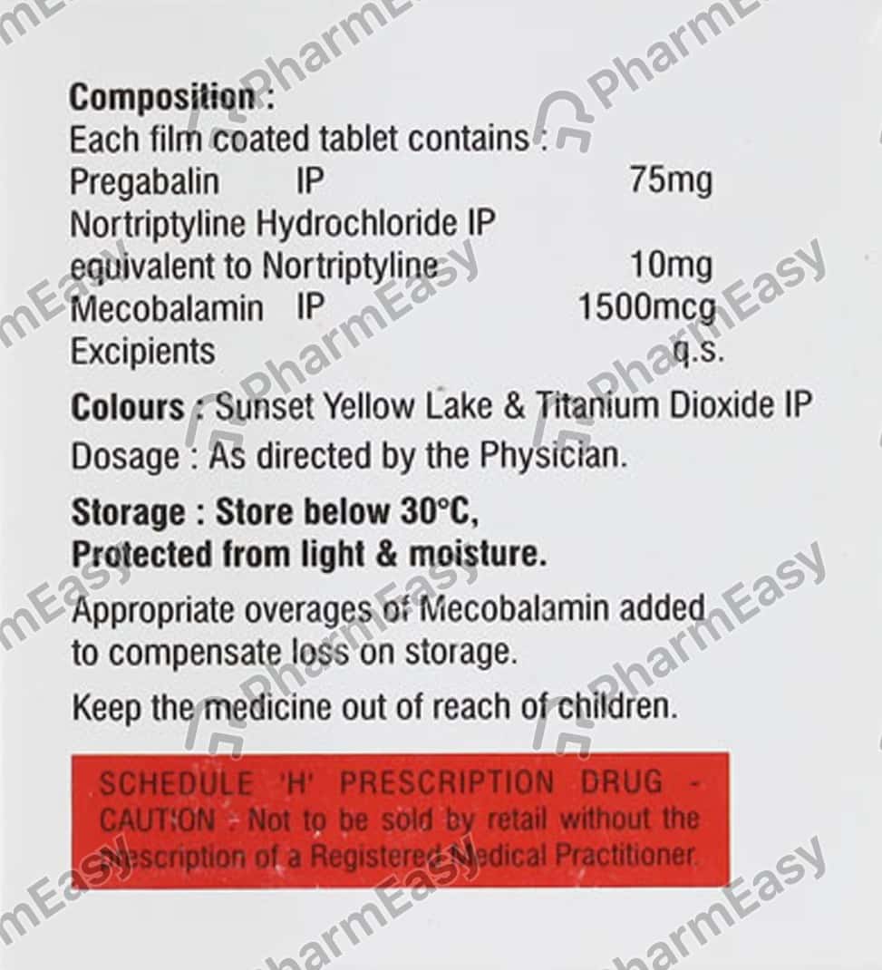 Nervite Plus Strip Of 10 Tablets: Uses, Side Effects, Price & Dosage ...