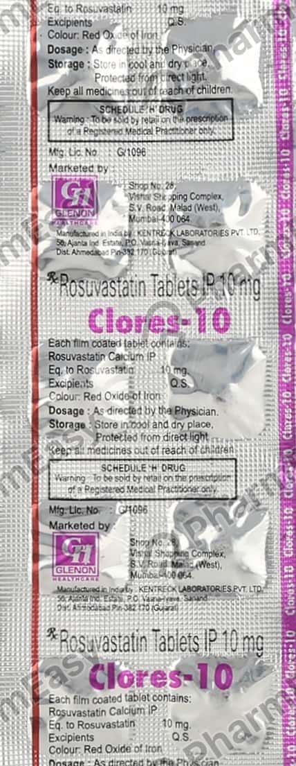 Clores 10 MG Tablet (10): Uses, Side Effects, Price & Dosage | PharmEasy