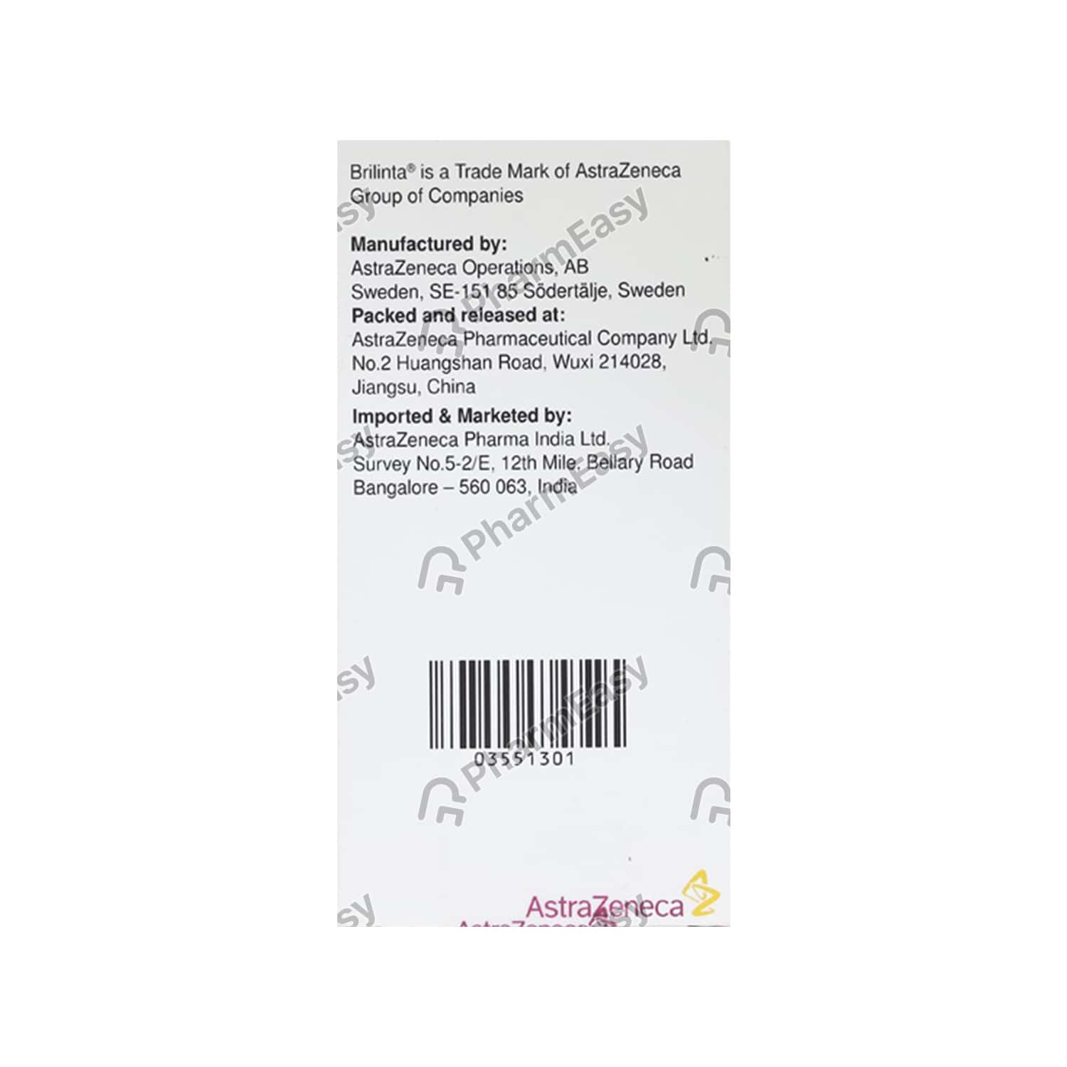 Brilinta 90 MG Tablet (180): Uses, Side Effects, Price, Dosage ...