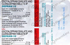 Depran 10mg Strip Of 15 Tablets: Uses, Side Effects, Price & Dosage ...