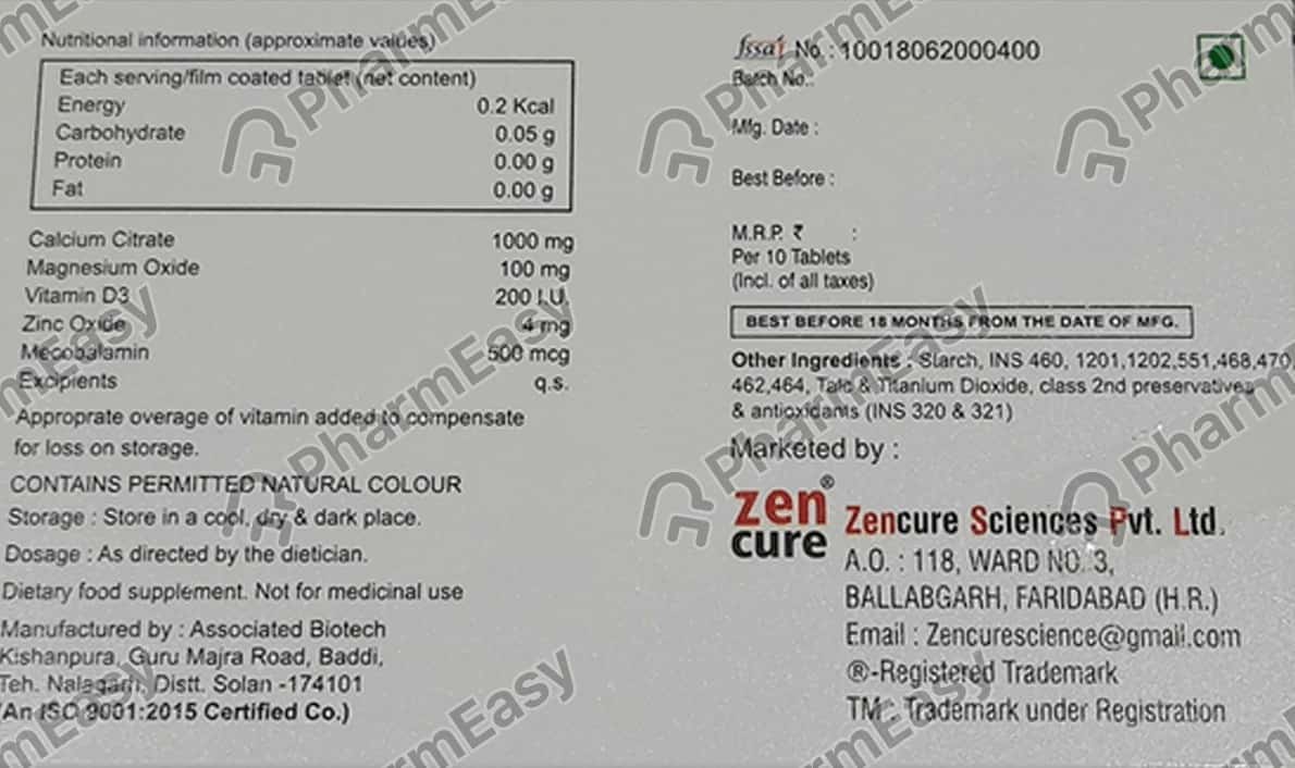 Buy Biocal M Strip Of 10 Tablets Online at Flat 15% OFF | PharmEasy