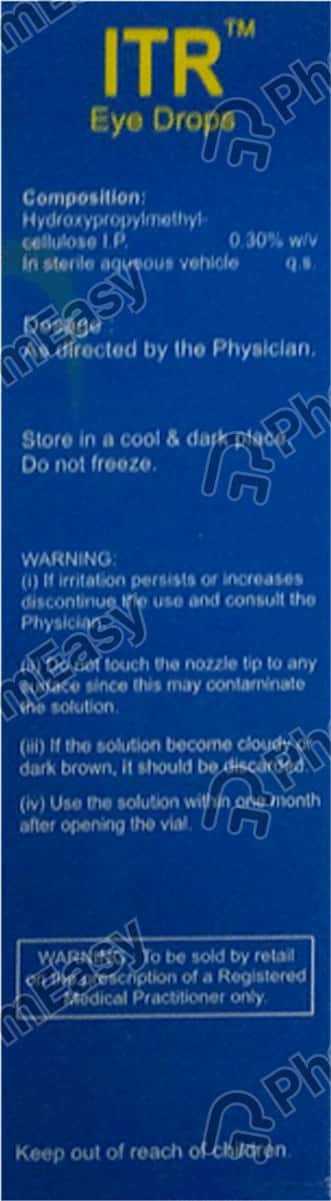 Itr 0.3 % Eye Drop (10): Uses, Side Effects, Price & Dosage | PharmEasy