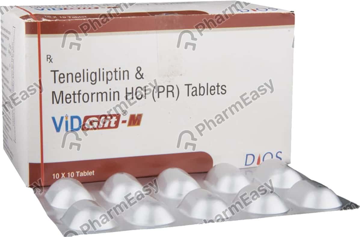 Vidglit M Strip Of 10 Tablets: Uses, Side Effects, Price & Dosage ...