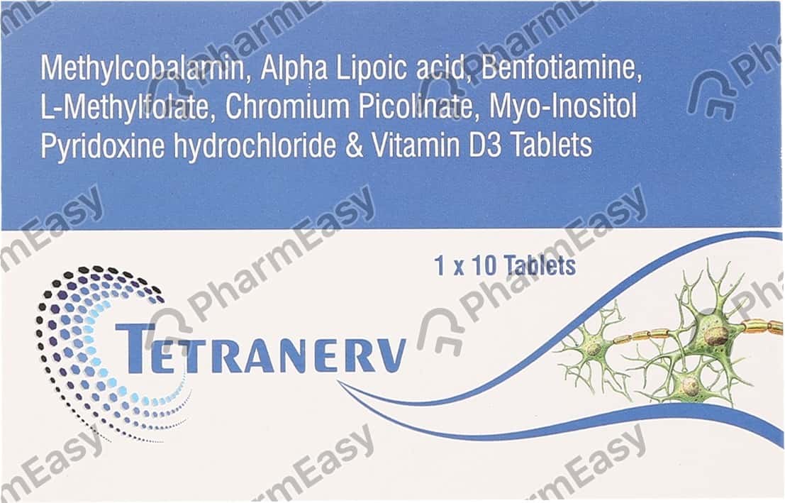 Buy Tetranerv Strip Of 10 Tablets Online at Flat 15% OFF | PharmEasy