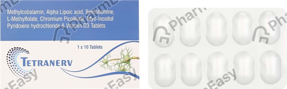 Buy Tetranerv Strip Of 10 Tablets Online at Flat 15% OFF | PharmEasy