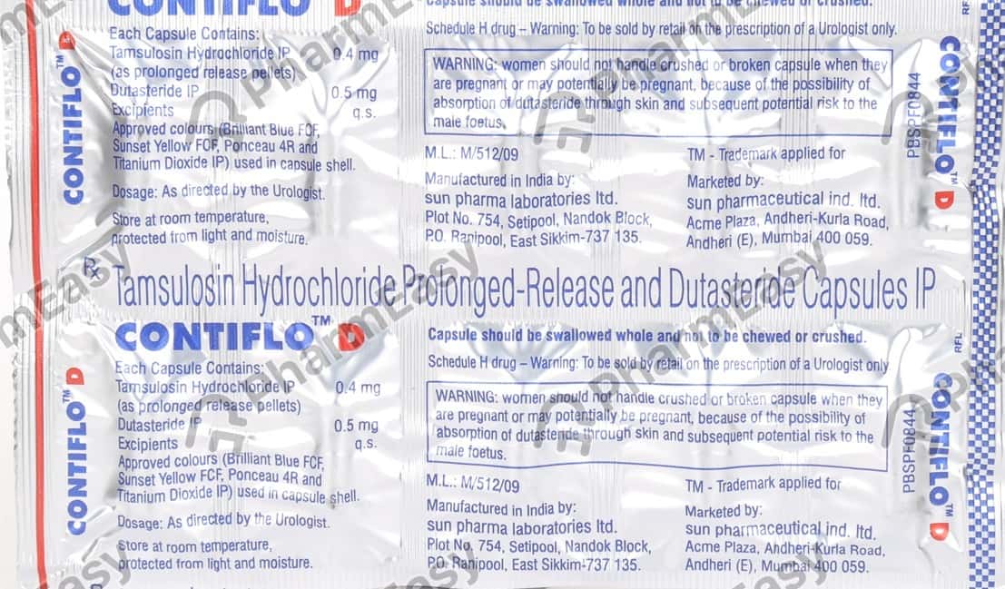 Contiflo D Strip Of 10 Capsules: Uses, Side Effects, Price & Dosage | PharmEasy