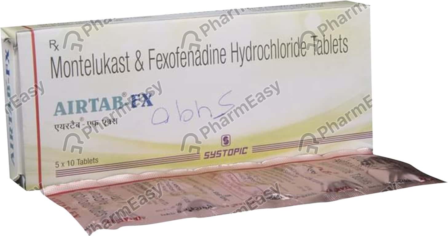 Airtab Fx Strip Of 10 Tablets: Uses, Side Effects, Price & Dosage ...