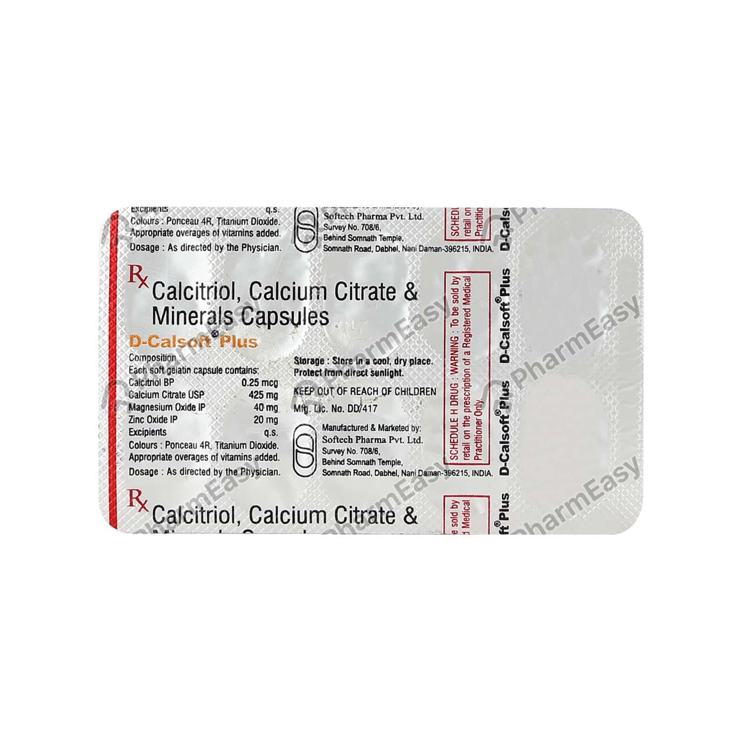Buy D Calsoft Plus Capsule (10) Online at Flat 18% OFF* | PharmEasy