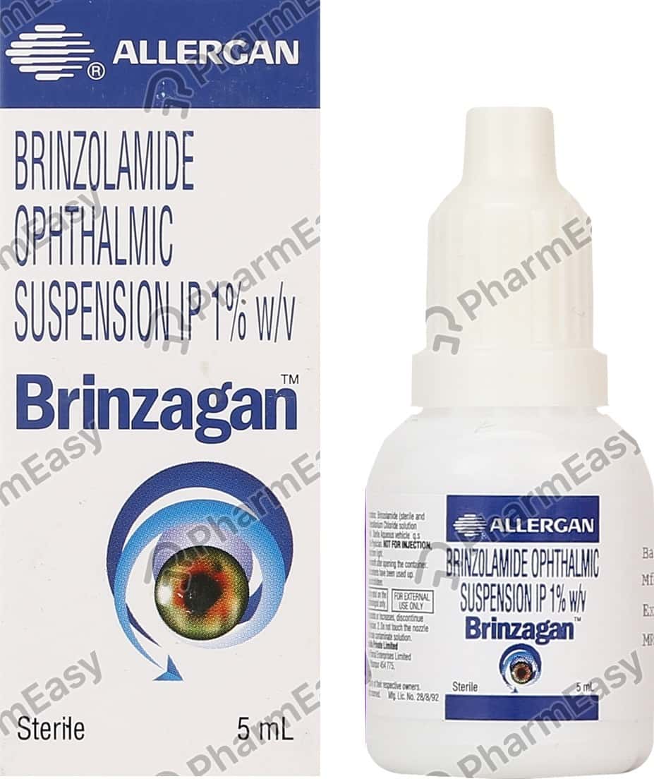 Brinzagan 1 %W/V Eye Drop (5): Uses, Side Effects, Price & Dosage ...
