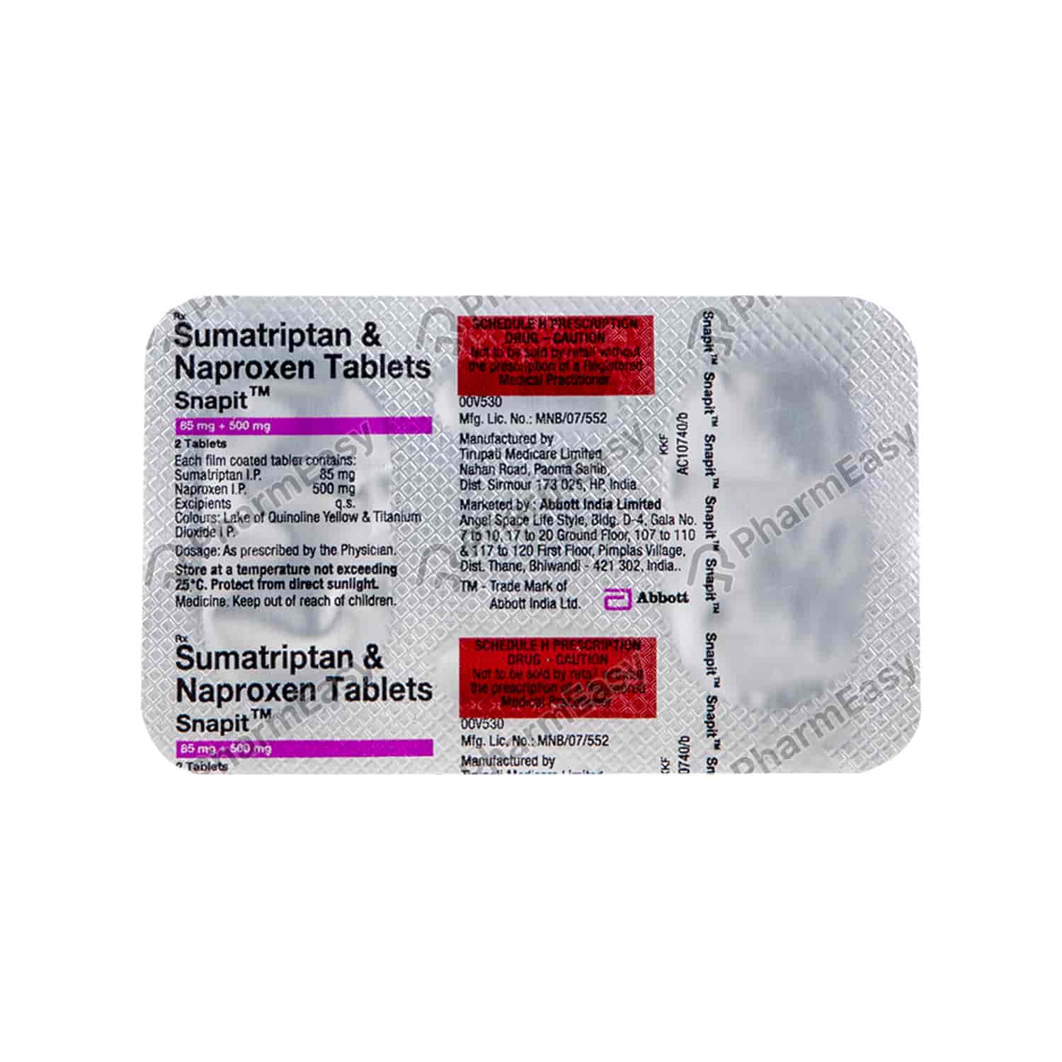 Buy Snapit Strip Of 2 Tablets Online at Flat 18% OFF* | PharmEasy